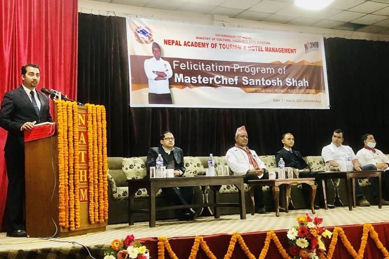 NATHM felicitates Chef Santosh Shah - The Himalayan Times - Nepal's No ...