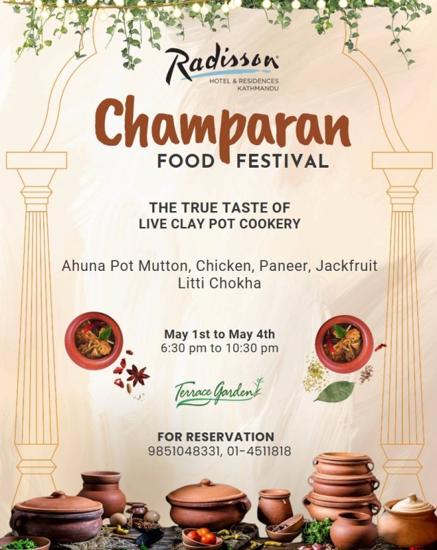 Radisson Hotel & Residences Kathmandu to host Champaran Food Festival ...