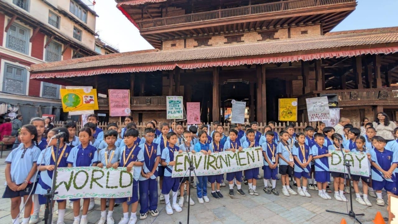 Sampada School marks Environmental Day with call to cut plastic use ...