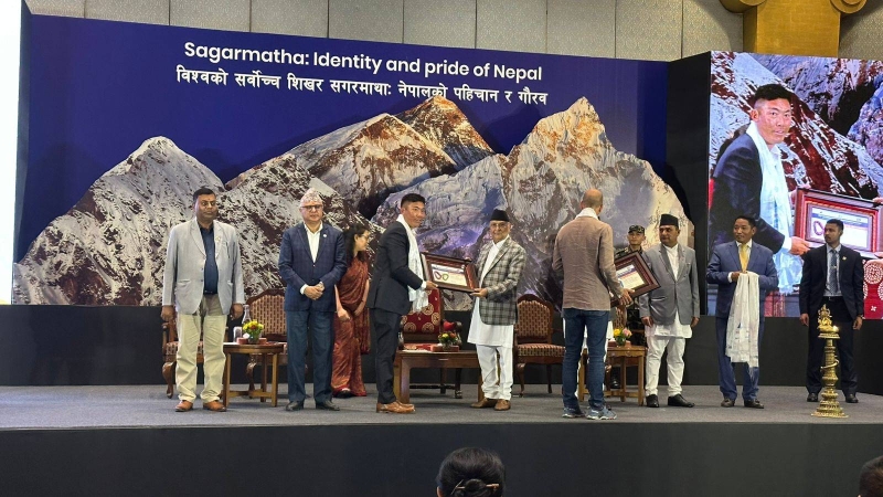 Legendary climber Mingma G honoured with Intl Sagarmatha Award - The ...