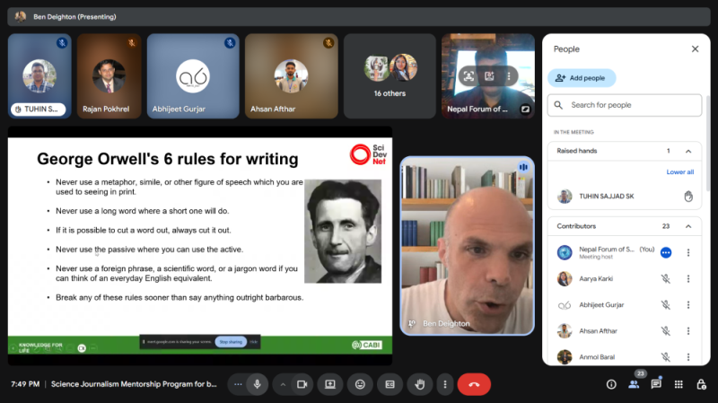 Ben Deighton shares science storytelling tips in webinar for South ...
