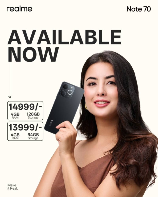 realme launches Note 70 in Nepal with 6300mAh battery and military ...