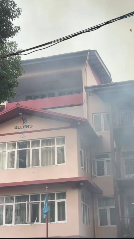Ullens School in Khumaltar set on fire amid Gen Z protests in Lalitpur ...