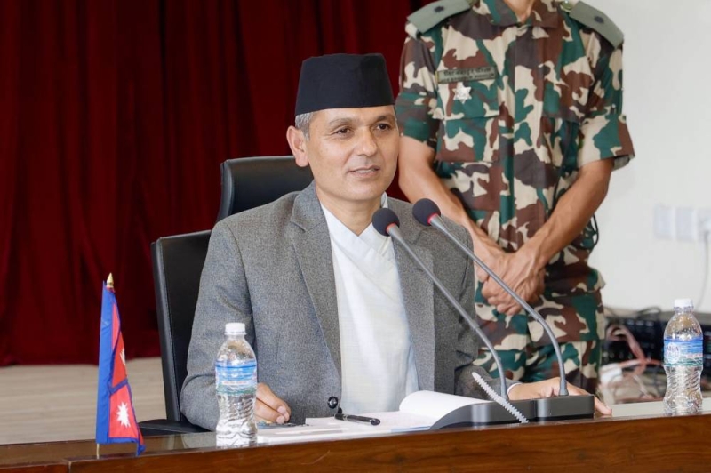 Om Prakash Aryal assumes office as Home Minister - The Himalayan Times ...