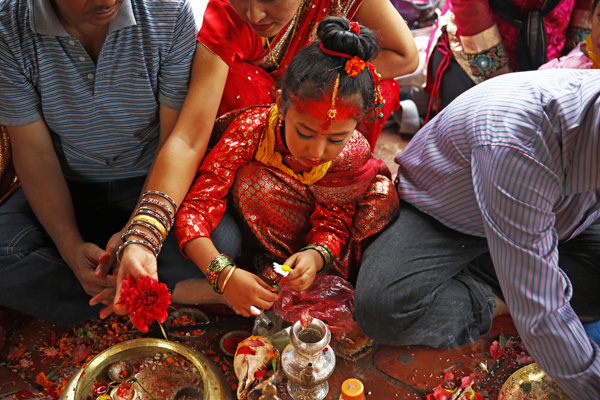 A child performing traditional rituals - The Himalayan Times - Nepal's ...