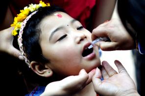 Children being administered polio drop - The Himalayan Times - Nepal's ...