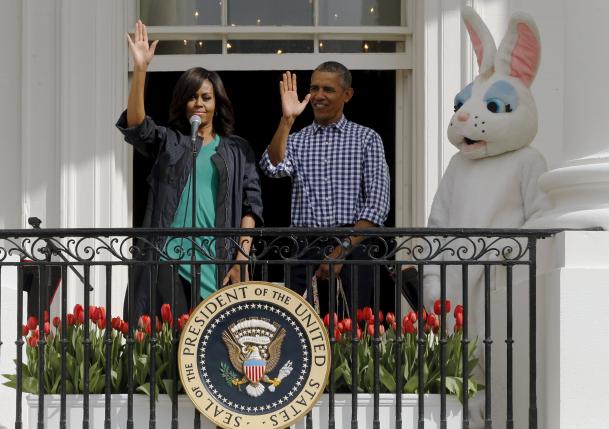 Beyonce, Easter Bunny highlight Obama's final egg roll - The Himalayan ...