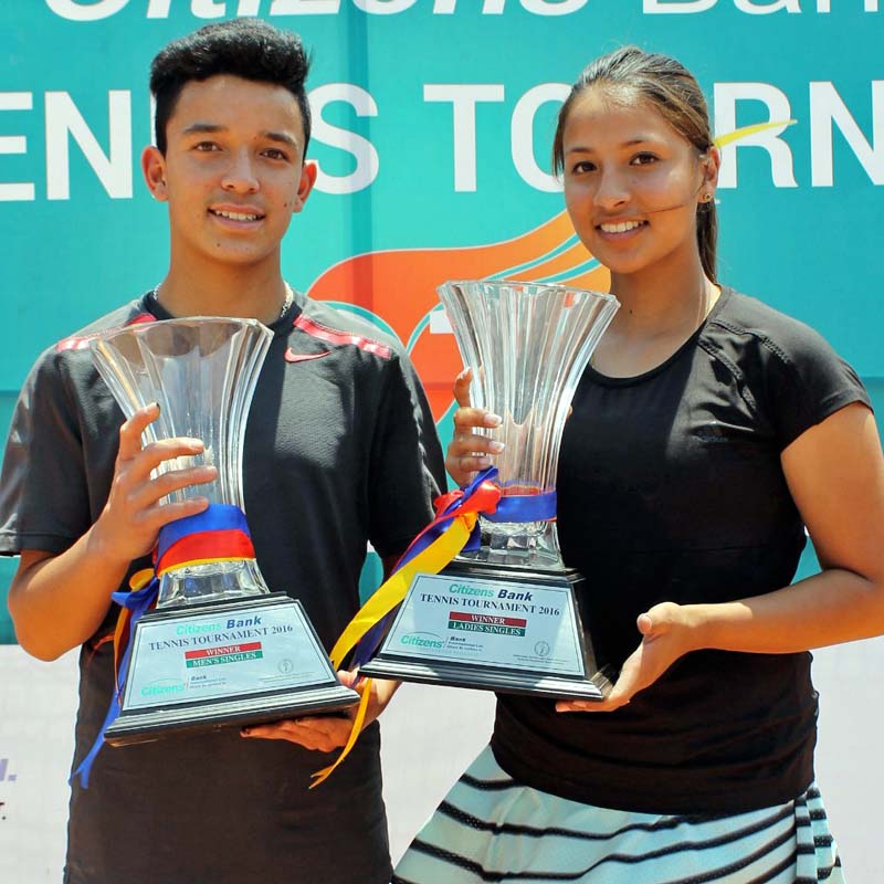 Bajracharya, Rana win Citizens Bank Tennis - The Himalayan Times ...