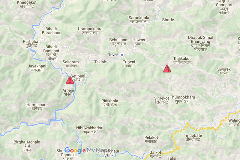 Landslides obstruct Waling-Huwas road in Parbat - The Himalayan Times ...