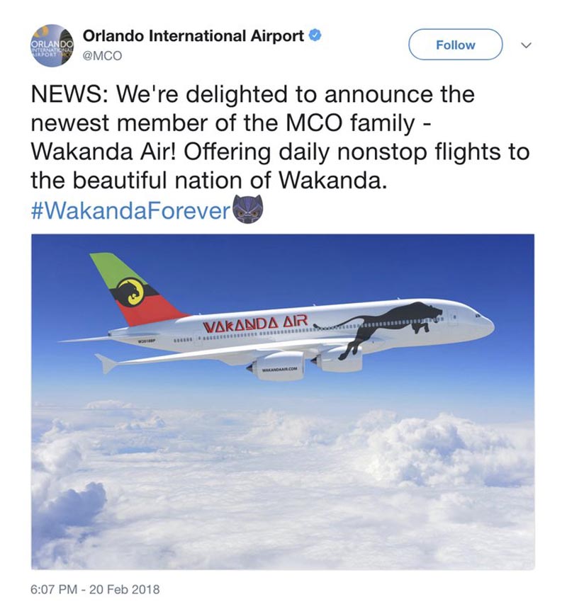 Next flight to Wakanda? Airports having some fun on Twitter - The ...
