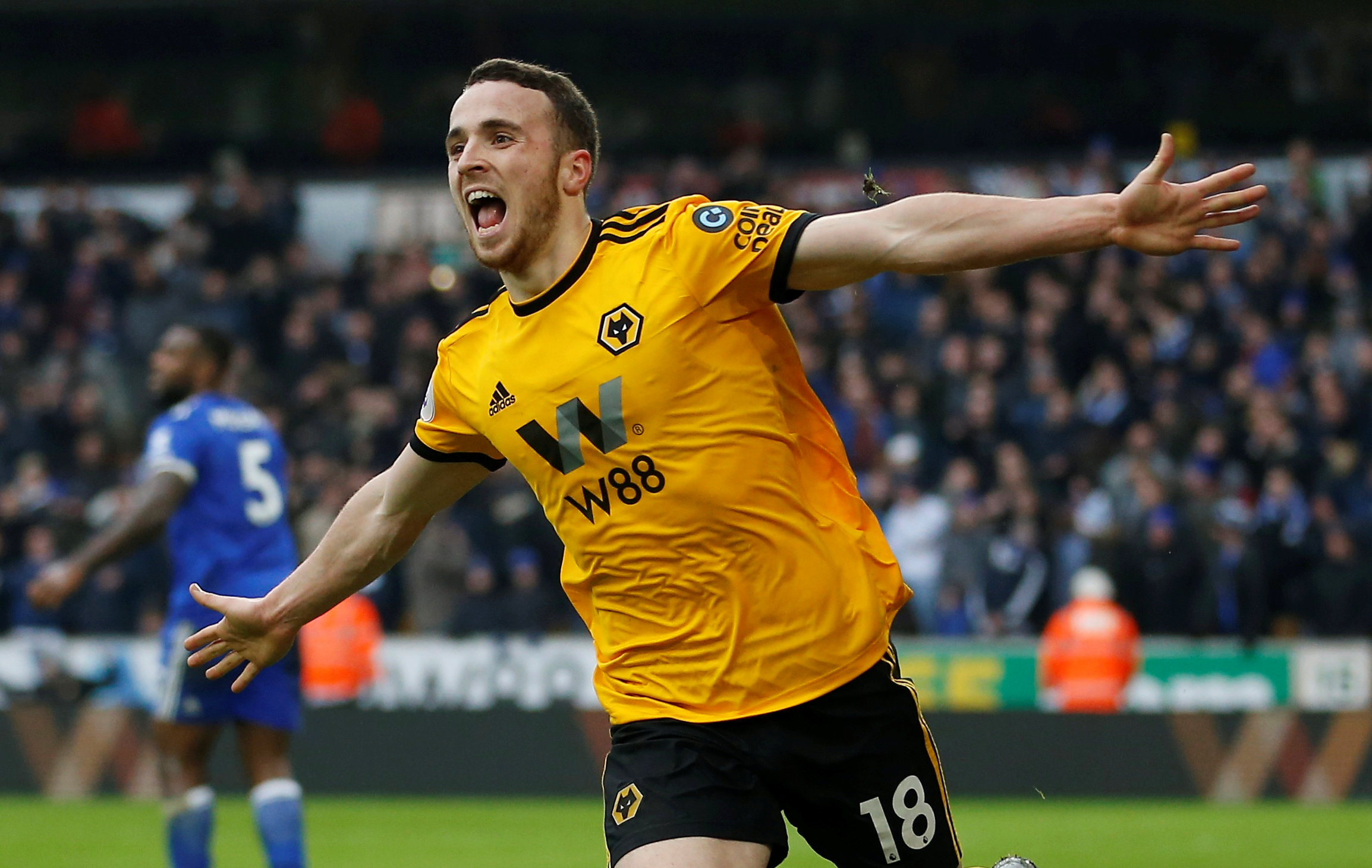 Jota grabs treble, Nuno sent off as Wolves win seven-goal thriller ...