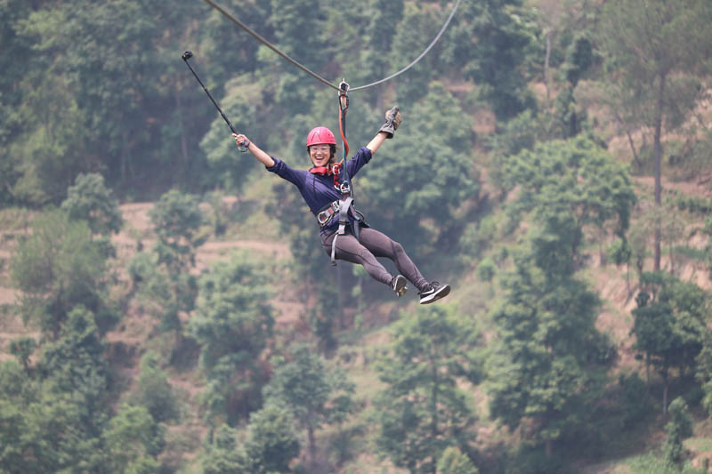 Dhulikhel's zip line - an enthralling experience - The Himalayan Times ...