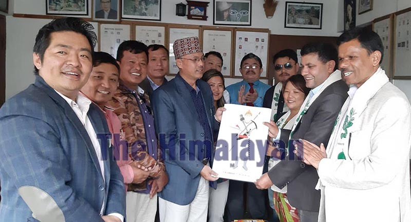 Sketch of Kirant king Yalamber handed over - The Himalayan Times ...
