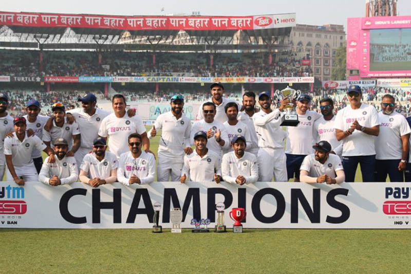 India steamroll Bangladesh in pink test to sweep series - The Himalayan ...